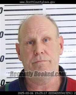 Recent Booking Mugshot For Jay Donald Atkinson In Scott County Iowa