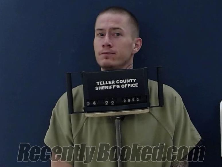 Recent Booking / Mugshot for DUSTIN LUKE SLATER in Teller County, Colorado