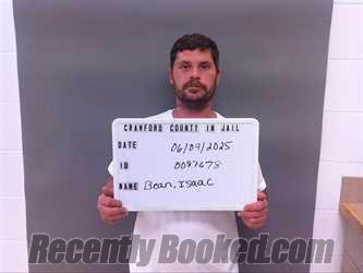 Recent Booking / Mugshot for ISAAC BEAN in Crawford County, Indiana