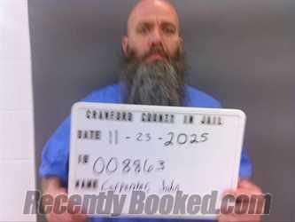 Recent Booking / Mugshot for JOHN CARPENTER in Crawford County, Indiana