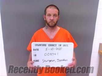 Recent Booking / Mugshot for JONATHAN L STURGEON in Crawford County ...