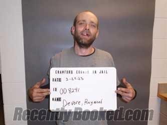 Recent Booking / Mugshot for RAYMOND DEVORE in Crawford County, Indiana