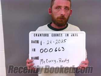 Recent Booking / Mugshot for RUSTY McCURRY in Crawford County, Indiana
