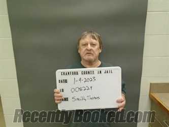 Recent Booking / Mugshot for THOMAS A SMITH in Crawford County, Indiana