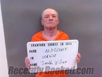Recent Booking / Mugshot for WILLIAM E SMITH in Crawford County, Indiana