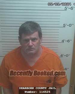 Recent Booking / Mugshot for KENNETH E HUGHES in Dearborn County, Indiana