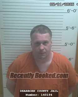 Recent Booking / Mugshot for MICHAEL ANTHONY ELSBURY in Dearborn County ...