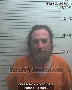Recent Booking / Mugshot for TED JAMES BRASIER in Dearborn County, Indiana