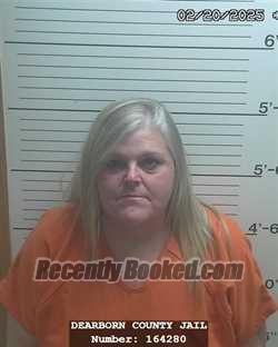 Recent Booking / Mugshot for KRISTINA KAY SHEPHERD in Dearborn County ...