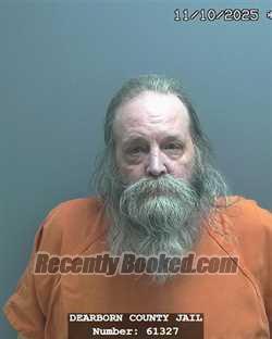 Recent Booking / Mugshot for DAVID ALAN HILL in Dearborn County, Indiana