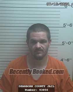 Recent Booking / Mugshot for JOSEPH DEAN DYER in Dearborn County, Indiana