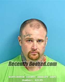 Recent Booking / Mugshot for NATHAN FUGATE in Huntington County, Indiana