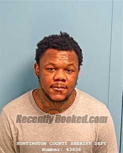 Recent Booking / Mugshot for TREMARCUS WATSON in Huntington County, Indiana