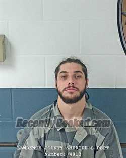 Recent Booking / Mugshot for JACOB LEE RAY in Lawrence County, Indiana