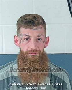 Recent Booking / Mugshot for ZANE IRA PAYTON in Lawrence County, Indiana