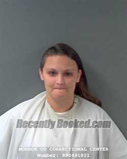 Recent Booking / Mugshot for KURSTIE NICKOLE PURTLEBAUGH in Monroe ...