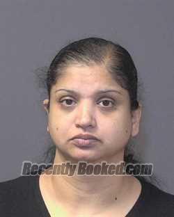 Recent Booking / Mugshot for VEENA SUJIT REKHI in Union County, North ...