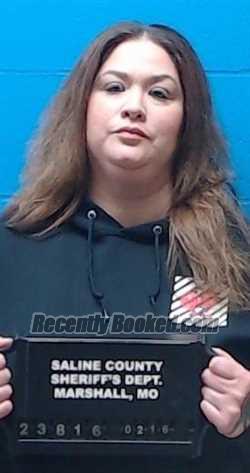 Recent Booking / Mugshot for Elena Marie Carillo in Saline County, Missouri