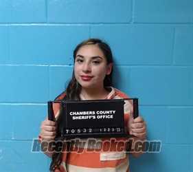 Recent Booking / Mugshot for MARCELLA ORTEGA in Chambers County, Texas