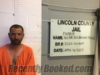 Recent Booking / Mugshot for HECTOR ALEJANDRO PEREZ DUARTE in Lincoln ...