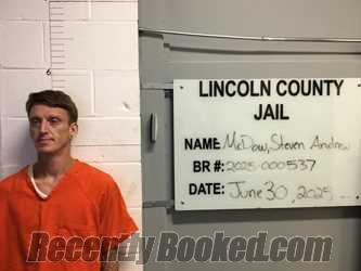 Recent Booking / Mugshot for STEVEN ANDREW MCDOW in Lincoln County ...