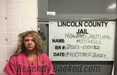 Recent Booking / Mugshot for AUTUMN MICHELLE HOWARD in Lincoln County ...