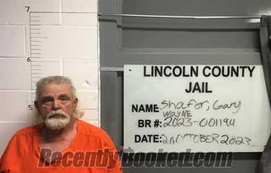 Recent Booking / Mugshot for GARY WAYNE SHAFER in Lincoln County, Oklahoma