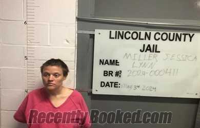 JESSICA LYNN MILLER Arrest Record & Booking Info – Lincoln County ...