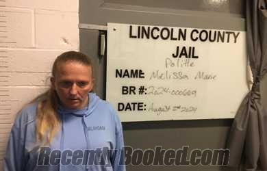 Recent Booking / Mugshot for MELISSA MARIE POLITTE in Lincoln County ...