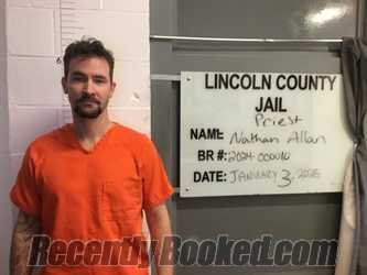 Recent Booking / Mugshot for NATHAN ALLAN PRIEST in Lincoln County ...