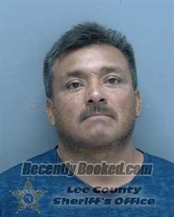 Recent Booking / Mugshot for JORGE ROMO GONZALEZ in Lee County, Florida