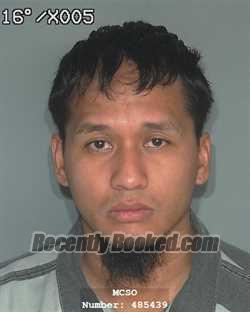 Recent Booking / Mugshot for MARCO ANTONIO MERCADO in Montgomery County ...