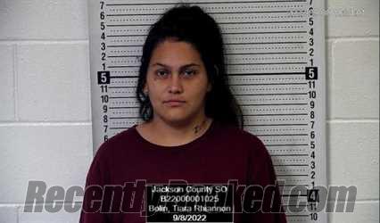 Recent Booking / Mugshot for Tiara Rhiannon Bolin in Jackson County, Kansas