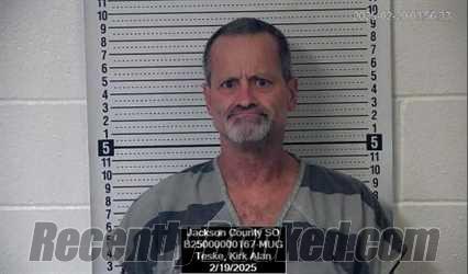 Recent Booking / Mugshot for Kirk Alan Teske in Jackson County, Kansas