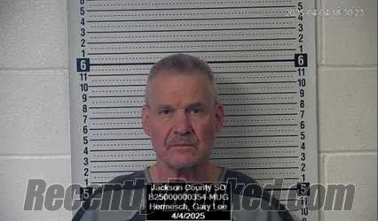 Recent Booking / Mugshot for Gary Lee Hermesch in Jackson County, Kansas