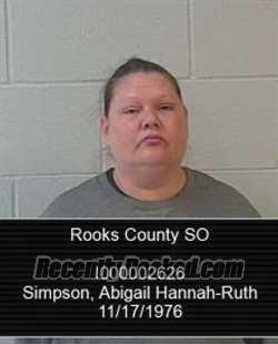 Recent Booking / Mugshot for Abigail Hannah-Ruth Simpson in Rooks ...