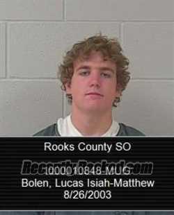 Recent Booking / Mugshot for Lucas Isiah-Matthew Bolen in Rooks County ...