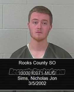 Recent Booking / Mugshot for Nicholas Jon Sims in Rooks County, Kansas