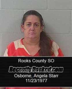 Recent Booking / Mugshot for Angela Starr Osborne in Rooks County, Kansas