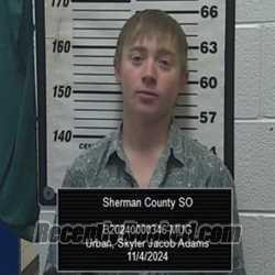 Recent Booking / Mugshot for Skyler Jacob Adams Urban in Sherman County ...