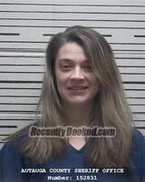 Recent Booking / Mugshot for AMANDA LYNN WRIGHT TUCKER in Autauga ...