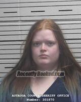 Recent Booking / Mugshot for KARA FAITH SYKES in Autauga County, Alabama