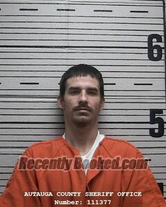 Recent Booking / Mugshot for JUSTIN KEITH WACKER in Autauga County, Alabama