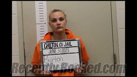 Recent Booking / Mugshot for MIRANDA LINN BURTON in Chilton County, Alabama