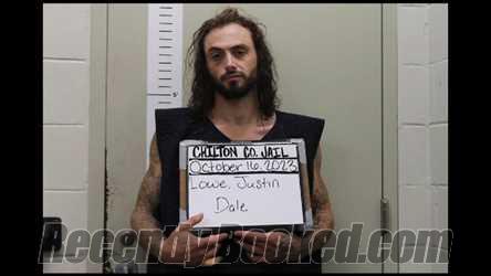 Recent Booking / Mugshot for JUSTIN DALE LOWE in Chilton County, Alabama
