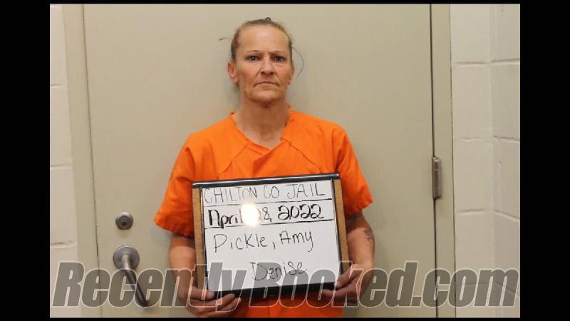 Recent Booking / Mugshot for AMY DENISE PICKLE in Chilton County, Alabama