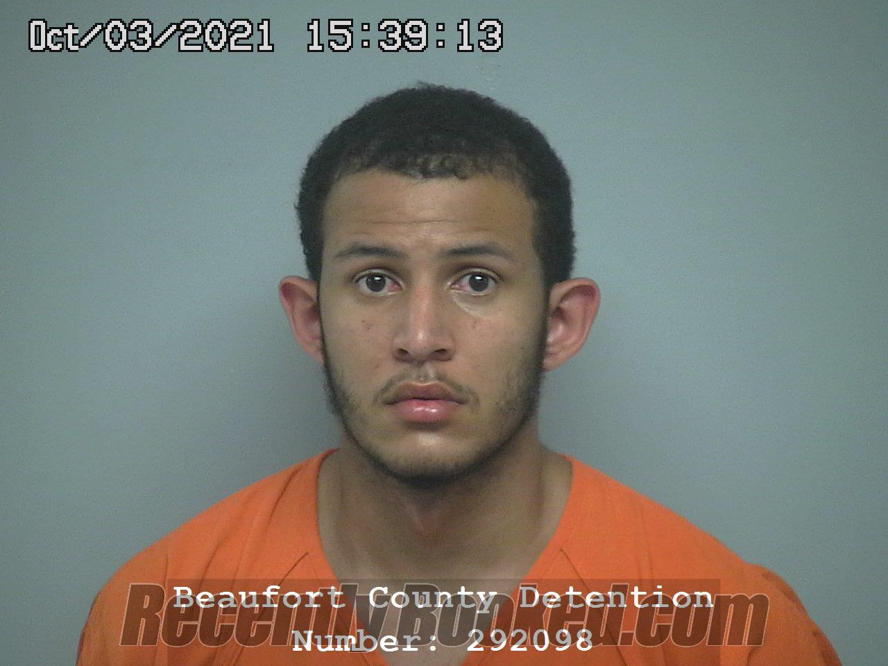 Recent Booking / Mugshot for MALAKHI NATHANIEL GALLANT in Beaufort ...