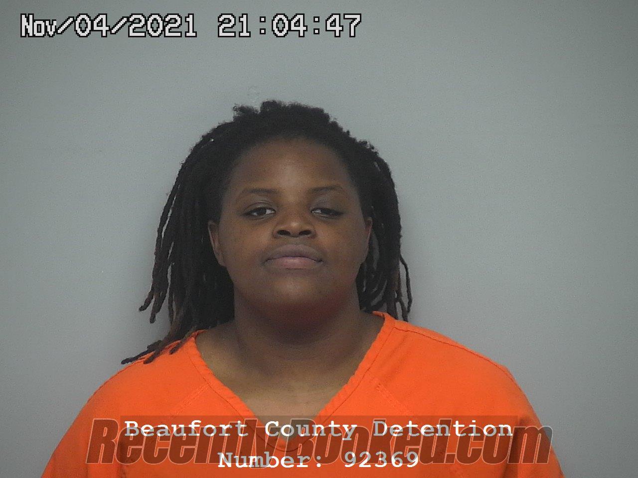 Recent Booking / Mugshot for DENASHA SHANNA WATSON in Beaufort County ...