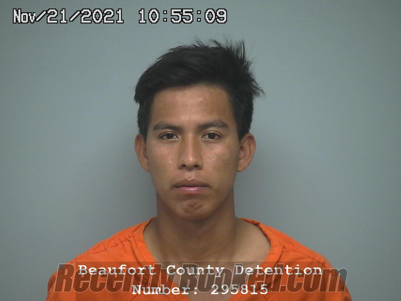 Recent Booking / Mugshot for JOSE ALEXANDER MATIAS-CASTILLO in Beaufort ...