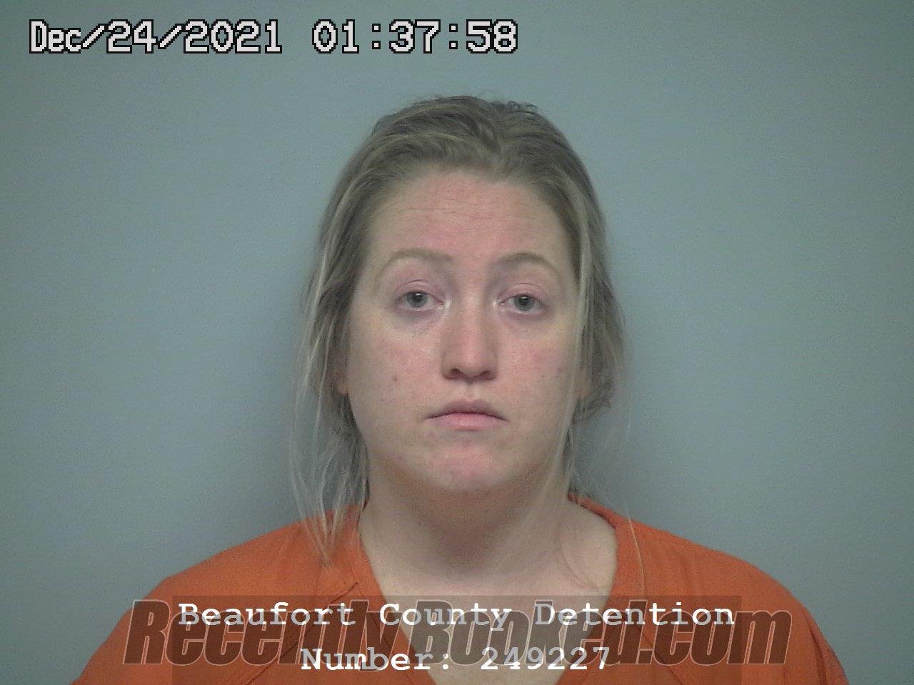 Recent Booking / Mugshot for MARY CATHERINE MORIARTY in Beaufort County ...